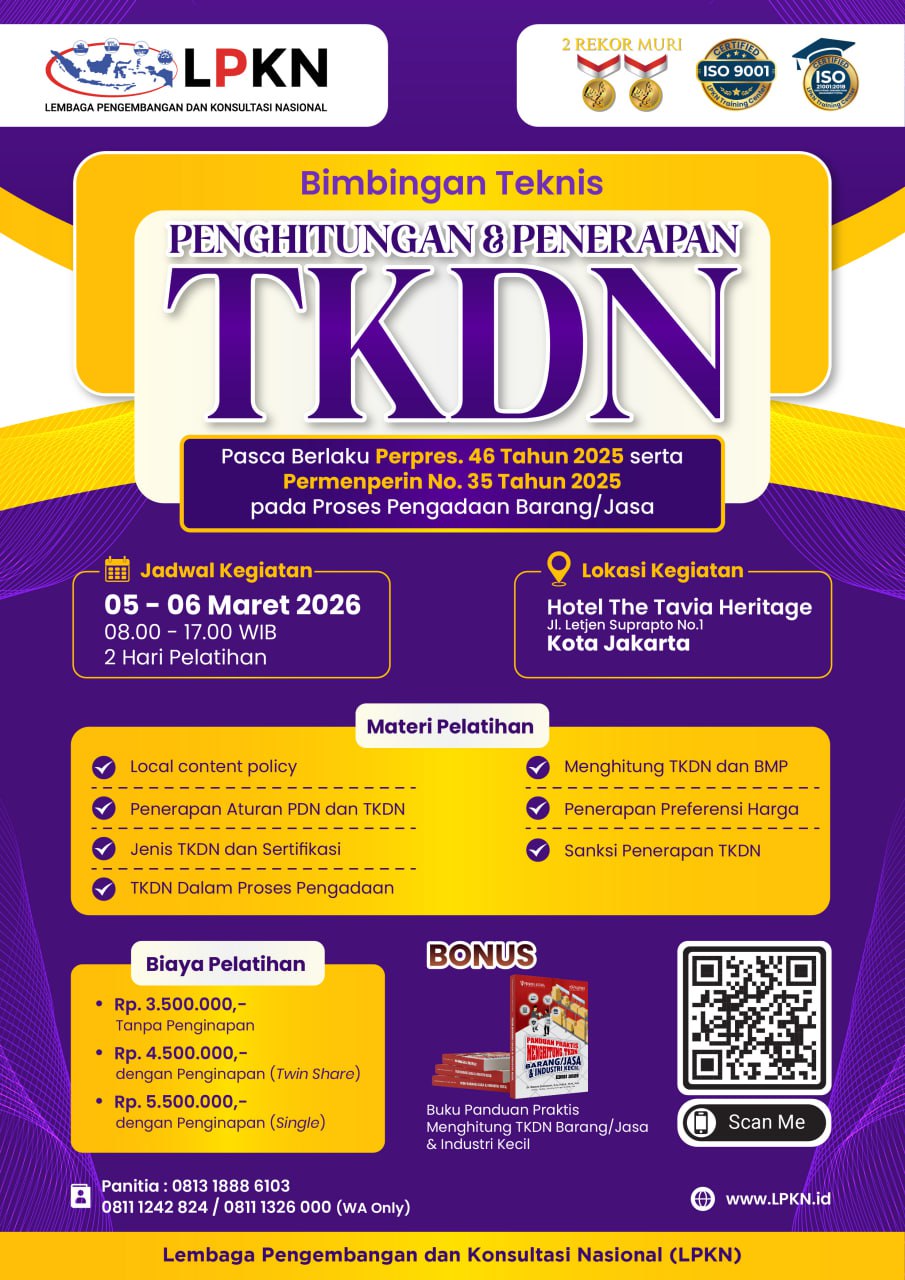 Mengenal Prosedur Tender Terbuka dan Tender Cepat - Asosiasi Vendor ...
